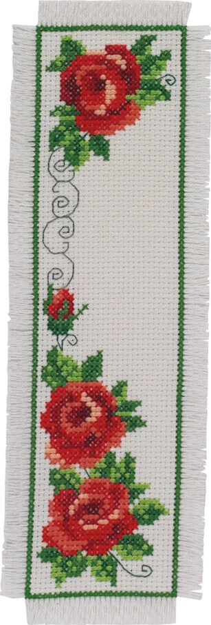 Ensemble de broderie Roses 7x22cm – Créez de l'art magnifique. Acheter ici
